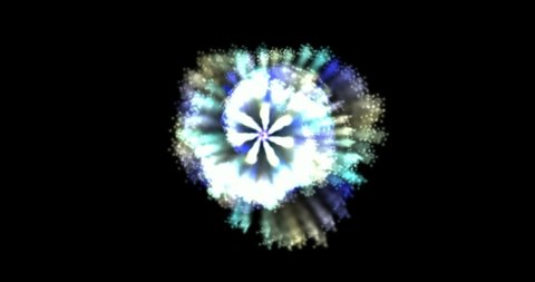 Light Round Animation Black Background Perfect Stock Footage Video (100 ...
