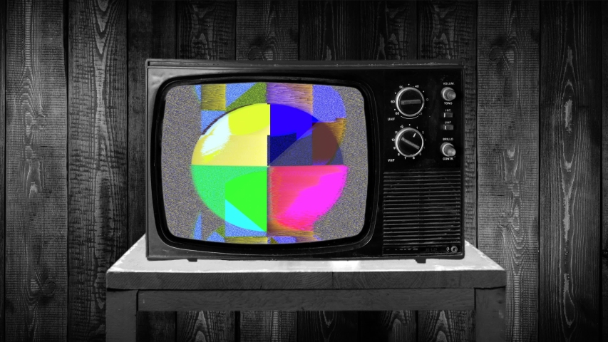old tv set original color test Stock Footage Video (100% Royalty-free ...