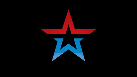 Glossy Russian Army Star Symbol Rotation Stock Footage Video (100% ...