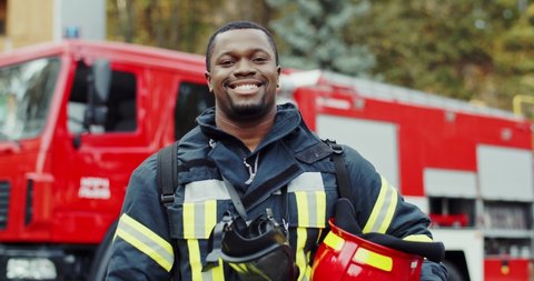 African american fireman Stock Video Footage - 4K and HD Video Clips ...