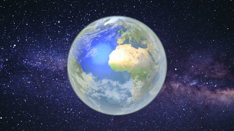 3d Earth Zoom Animation On Space Stock Footage Video (100% Royalty-free ...