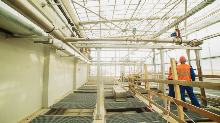 Professional Workers Assemble Constructions in Stock Footage Video (100 ...