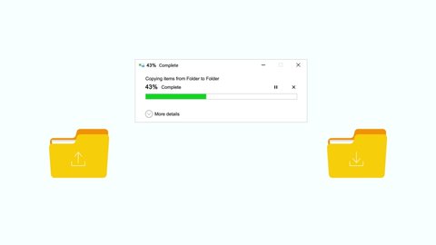 File Transfer Animation File Transfer One Stock Footage Video (100% ...