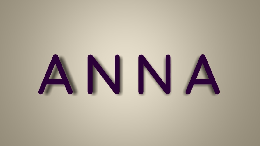 6 Anna name image Stock Video Footage - 4K and HD Video Clips ...