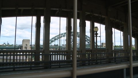 Medium Shot Bridge That Obstructed Blue Stock Footage Video (100% ...