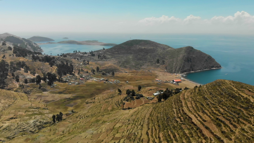 Lake Titicaca landscape with blue image - Free stock photo - Public ...