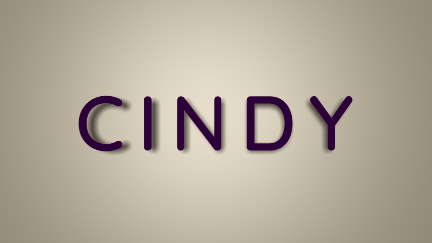 Cindy Name Image Stock Video Footage - 4K and HD Video Clips | Shutterstock