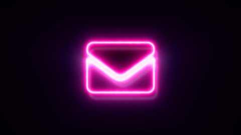 Pink Neon New Email Sign Blinks Stock Footage Video (100% Royalty-free ...