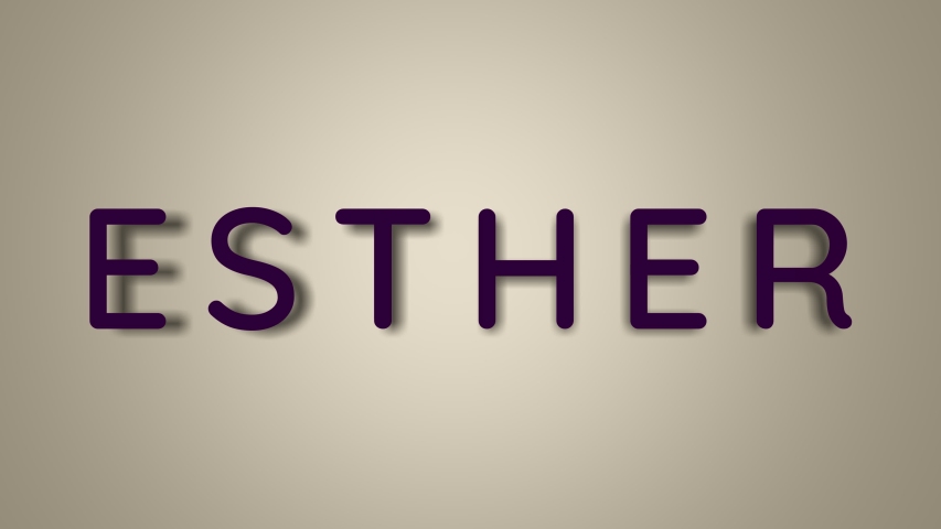 1 Name graphics esther Stock Video Footage - 4K and HD Video Clips ...