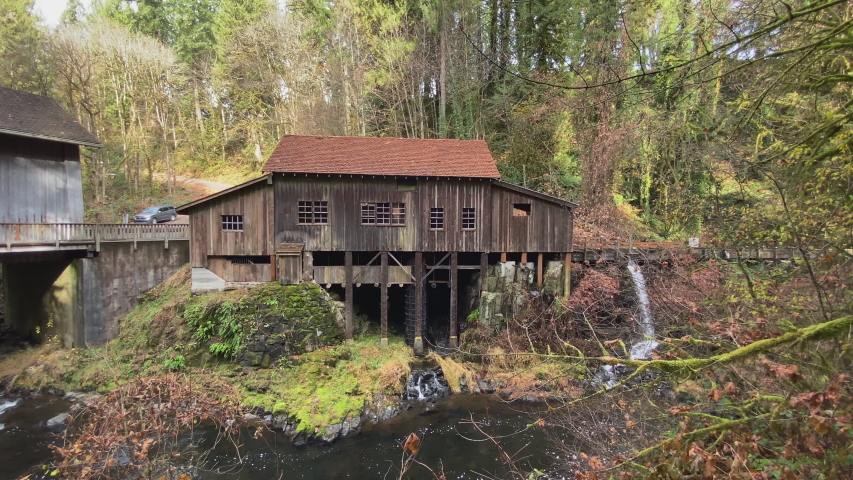 Mills Waterfall with the Mill house image - Free stock photo - Public ...