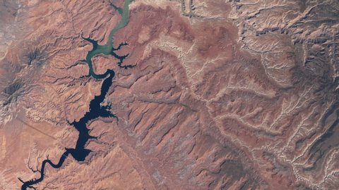 Drying Colorado River Water Level Years Stock Footage Video (100% ...