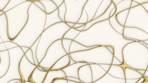 Modern Creative Video Moving Gold Lines Stock Footage Video (100% ...