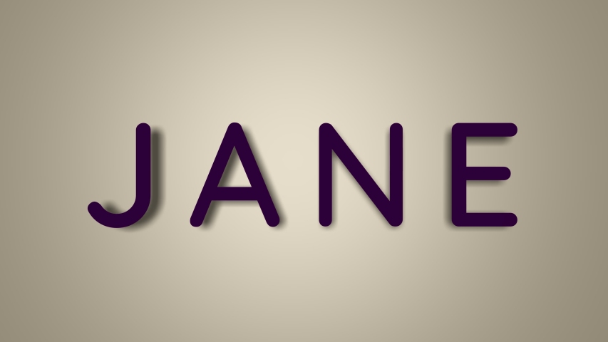 Name graphics jane Stock Video Footage - 4K and HD Video Clips ...
