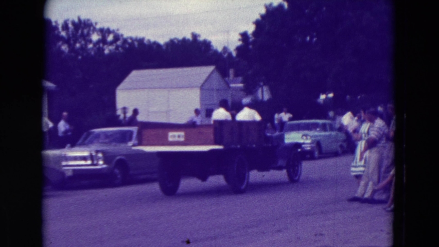 clarkson nebraska-1965 crowd people enjoying parade Stock Footage Video ...