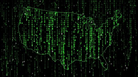 Usa Matrix Code Loop Stock Footage Video (100% Royalty-free) 1046426683 ...
