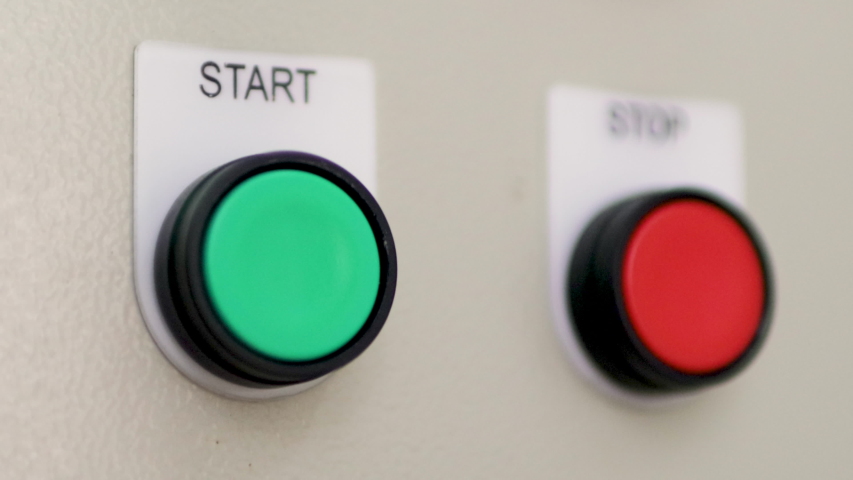 Rack Focus of Startstop Button Stock Footage Video (100% Royalty-free ...
