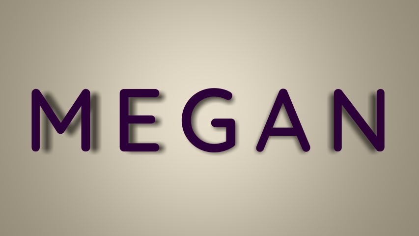Megan name image Stock Video Footage - 4K and HD Video Clips | Shutterstock