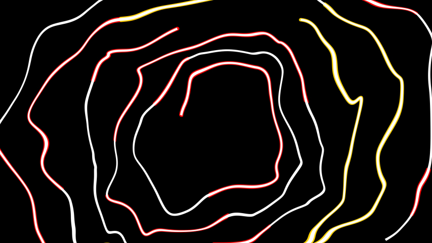 multi color cartoon line circular motion Stock Footage Video (100% ...