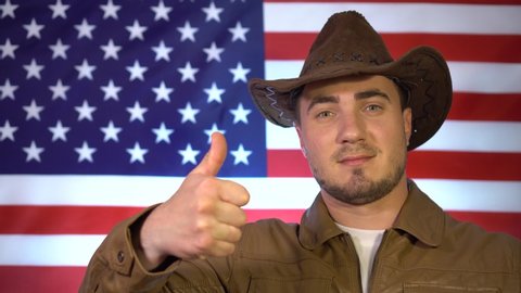 Independence Day July 4th Man Cowboy Stock Footage Video (100% Royalty ...