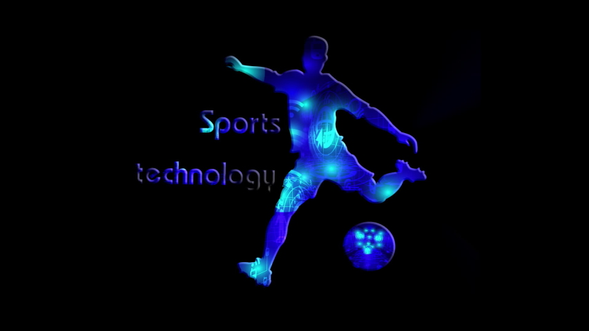 sports background soccer science technology concept Stock Footage Video ...