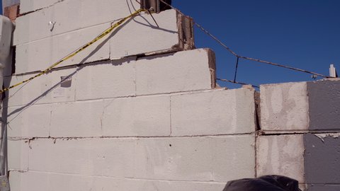 Crushed Building Remains After Tornado Damage Stock Footage Video (100% ...