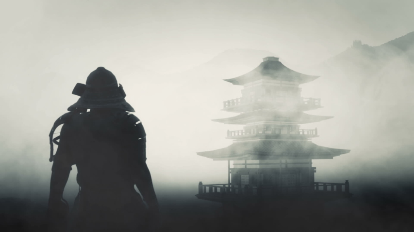 samurai bushido warrior japanese temple Stock Footage Video (100% ...