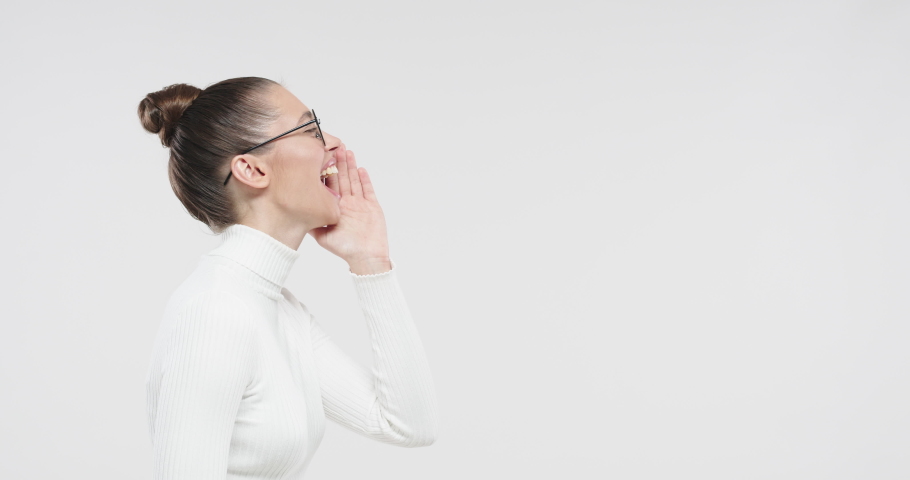 Girl Speaking Side Face Stock Video Footage - 4K and HD Video Clips ...