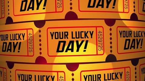 Your Lucky Day Tickets Winner Prize Stock Footage Video (100% Royalty ...