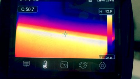 Performance Heater Control Thermal Camera Stock Footage Video (100% ...