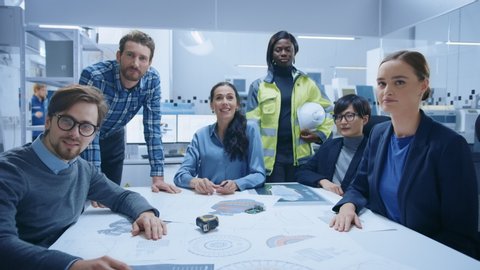 modern electronics factory male supervisor talks Stock Footage Video ...