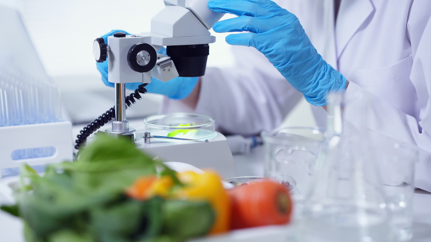 biotechnology concept food tech nutritional science Stock Footage Video ...