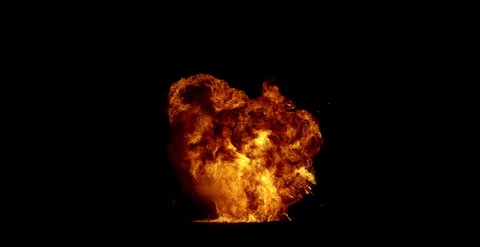 Fire Explosion Shooting High Speed Camera Stock Footage Video (100% ...