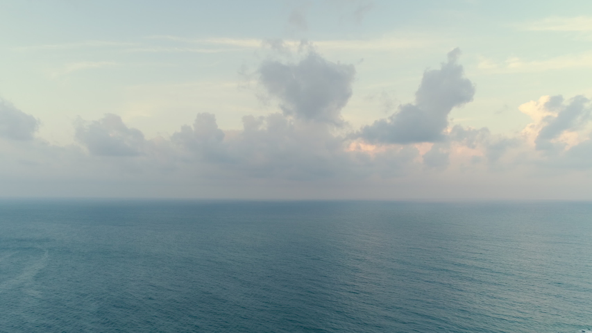 calm ocean water scenery horizon line Stock Footage Video (100% Royalty ...