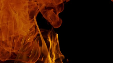 Fire Flames Igniting Burning Real Flames Stock Footage Video (100% ...