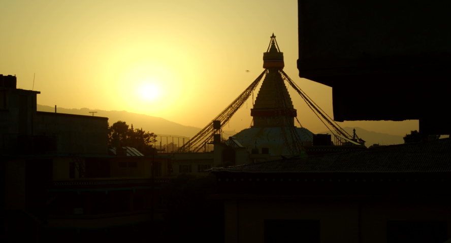 Nepal temple at night with buildings image - Free stock photo - Public ...