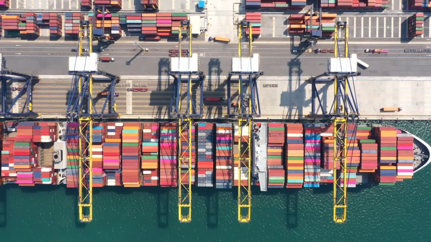 Time Lapse Container Container Ship Export Stock Footage Video (100% ...