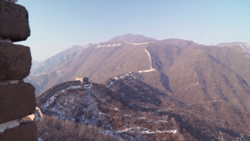 view world's longest wall soaring thousands Stock Footage Video (100% ...