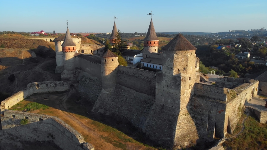 Historic Castle. with Impenetrable Walls. Stock Footage Video (100% ...