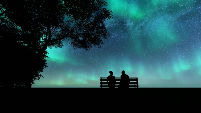 Tree and Starlight landscape night image - Free stock photo - Public ...