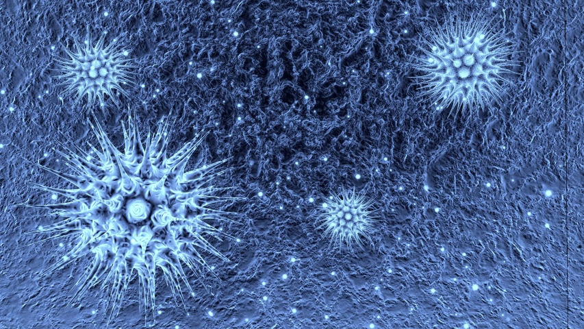 coronavirus sars-cov-2 wuhan viruses under microscope Stock Footage ...