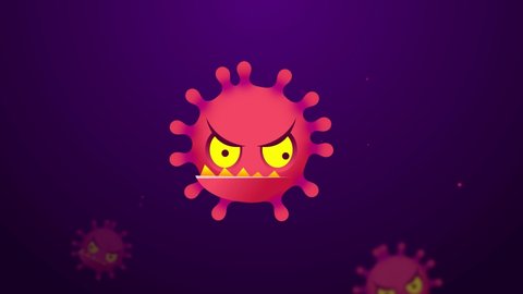 Looping Animation Virus Cell Characters Cartoon Stock Footage Video ...