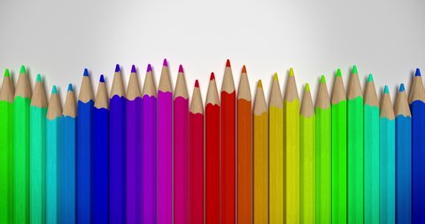 Set Realistic Colorful Pencil Color Pencils Stock Vector (Royalty Free ...