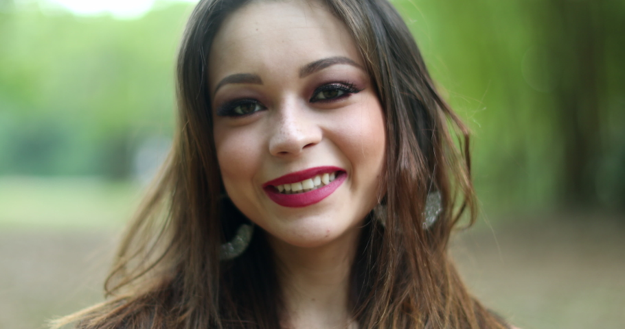 Young Woman Authentic Smile and Stock Footage Video (100% Royalty-free ...