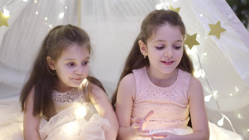 Two Smiling Baby-girls Hug Tightly Stock Footage Video (100% Royalty ...