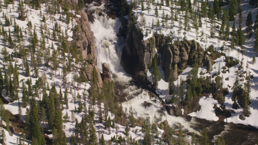 Upper Falls landscape in Yellowstone National Park image - Free stock ...