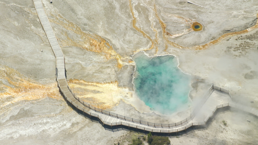 Geyser Basin by Yellowstone Lake image - Free stock photo - Public ...