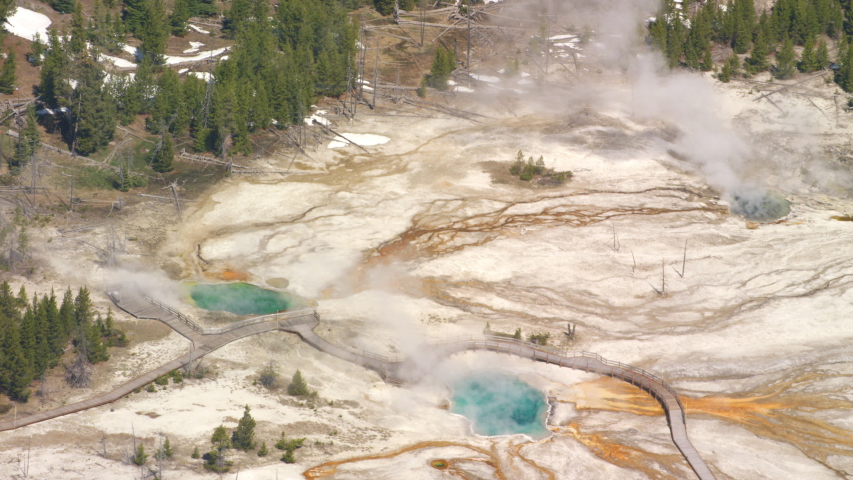 Thermal Features in Yellowstone National Park, Wyoming image - Free ...