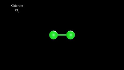 Chlorine Molecule 3d Model Animation Stock Footage Video (100% Royalty ...