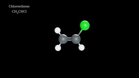 Chloroethane Molecule 3d Model Stock Footage Video (100% Royalty-free ...