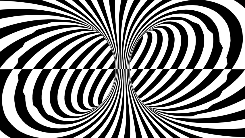 Stripes Optical Illusion, Abstract Hypnotic Stock Footage Video (100% ...